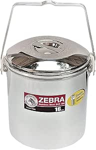 Amazon.com: ZEBRA THAILAND Improved 16cm Loop Handle Pot, Silver : Home ...