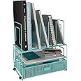 Amazon.com: BLU MONACO Mint Green Desk Organizer with File Sorters ...
