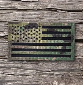 Amazon.com: 3.5x2 Inch Infrared Multicam (OCP) Ir reflective Us Flag Patch Us Army Special ...