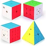 Amazon.com: Roxenda Speed Cube Set, Speed Cube Bundle of 2x2 3x3 4x4 ...