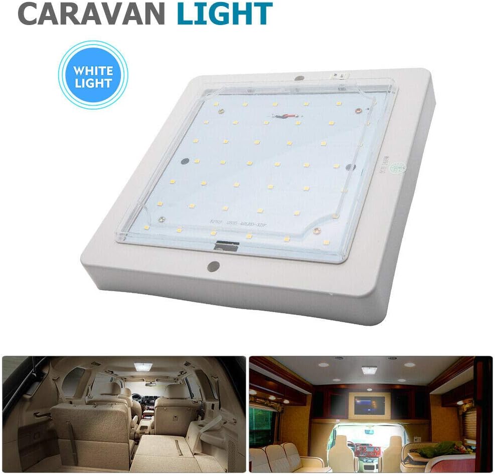 RV Interior LED Panel Light 12V – Ceiling Dome Lights 12V 9W 7.8 Inch ...