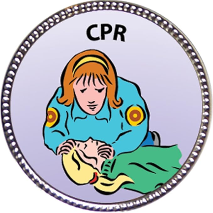Amazon.com: Keepsake Awards CPR Award, 1 inch Dia Silver Pin Special ...