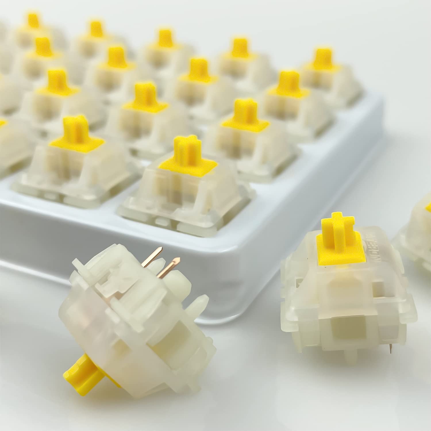 Mua Gateron Milky Yellow Switches Mechanical Keyboard Silent Linear ...