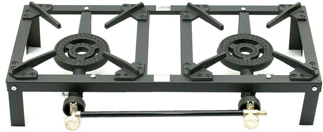 VIPER Cast Iron Gas Burner Boiling Ring Outdoor Camping Propane ...
