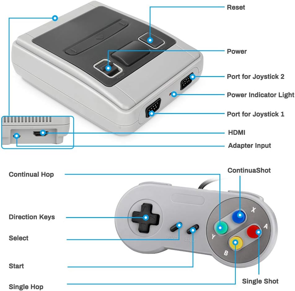 Achort Retro Family Classic Mini Console HDMI Out 8-bit Video Game ...