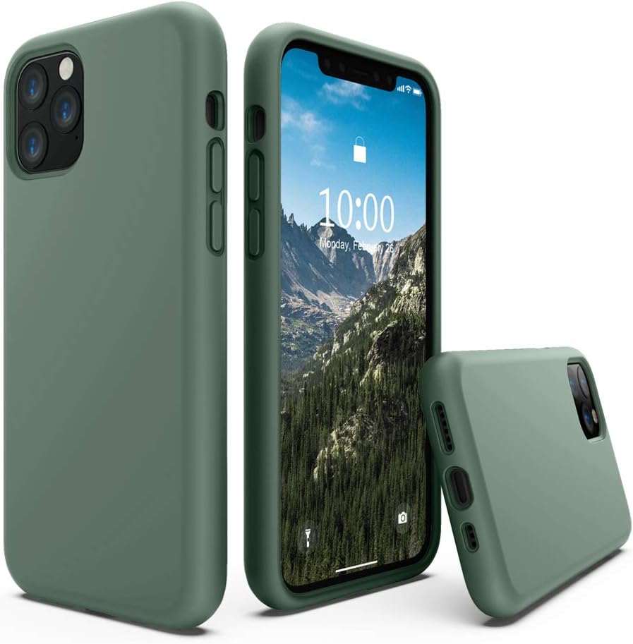 SURPHY Silicone Case for iPhone 11 Pro Case, Liquid Silicone Protective ...
