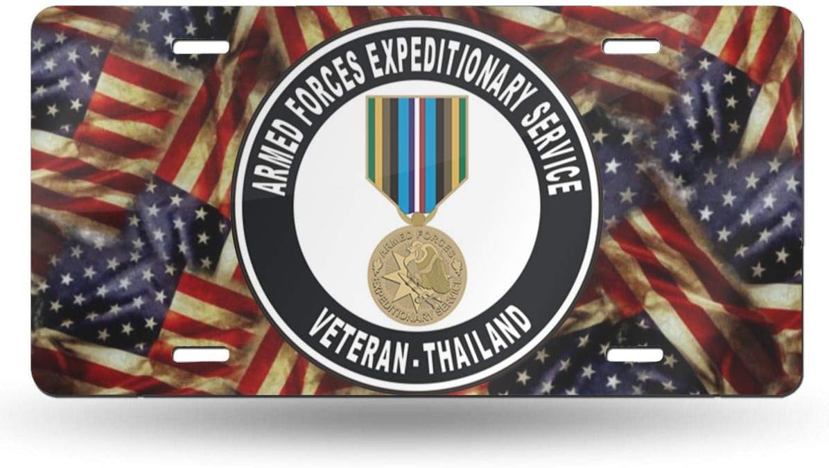 Amazon Huadduo Armed Forces Expeditionary Medal Thailand License Plate Car Decoration amazon-huadduo-armed-forces-expeditionary-medal-thailand-license-plate-car-decoration