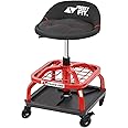 Amazon.com: FreekyFit Rolling Shop Stool with Wheels, Garage Work ...