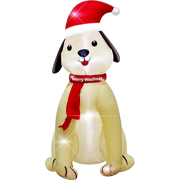 Inflatable Christmas Husky