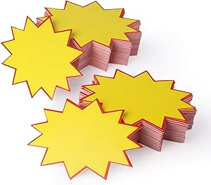 200Pcs Blank Star Retail Sale Signs Sales Price Label Tags for Real ...