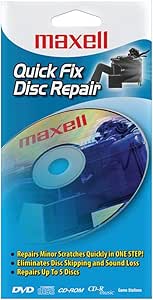 Maxell 190039 Quick Fix CD/DVD Repair Kit : Maxell CD-333 Quik Fix Disc ...