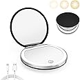 Amazon.com: Kakuje Compact Mirror with Light, 1X/3X Magnification LED ...