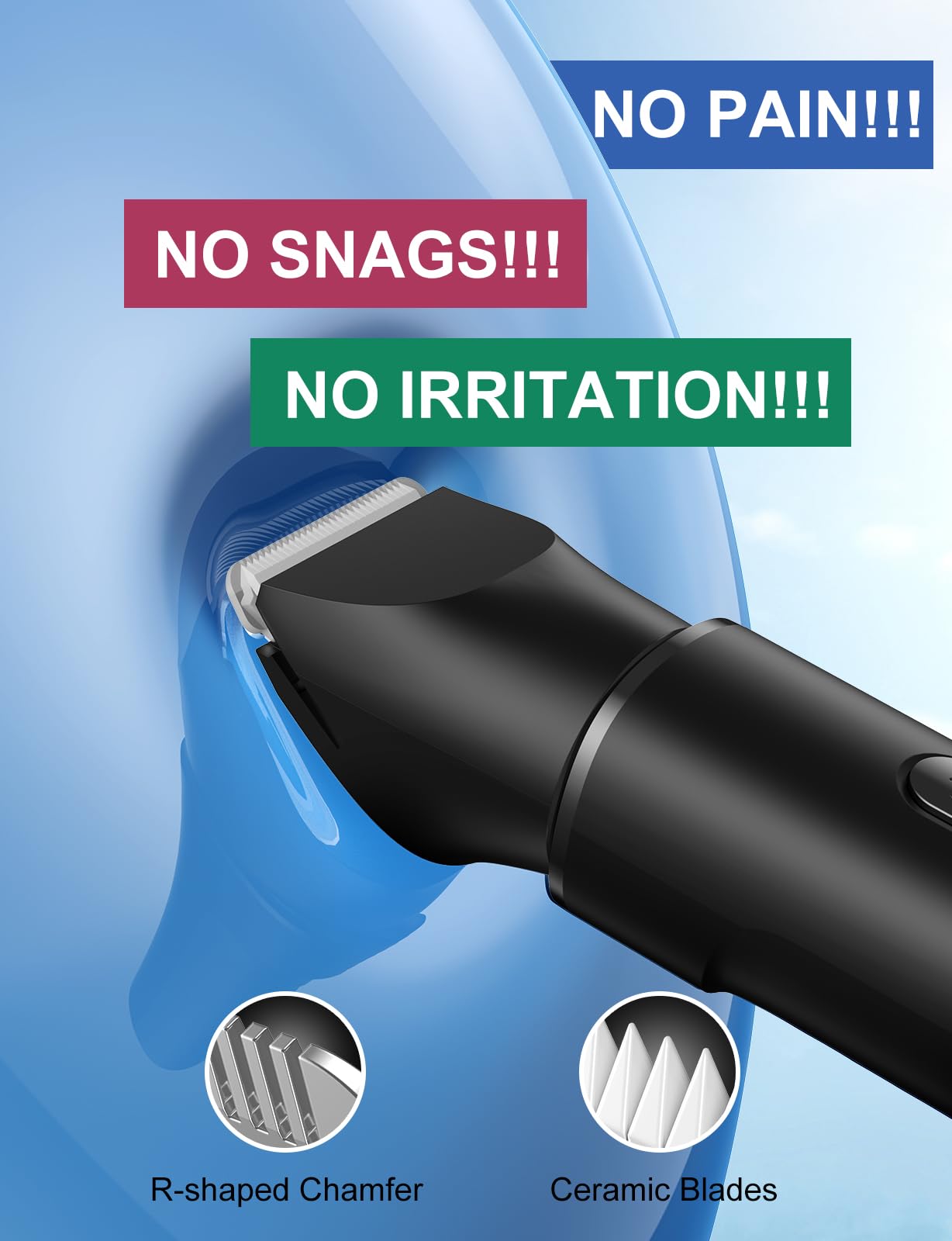 Mua Body Hair Trimmer for Men-Electric Groin Groomer with Body Clippers ...