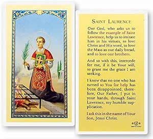 Amazon.com: Gifts by Lulee, LLC Saint Lawrence Patron Saint of Chefs ...