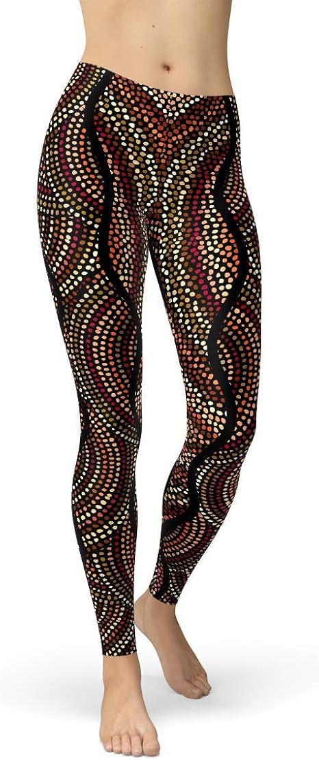 Aboriginal Art Leggings for Women Australian Indigenous Tribal Artwork ...
