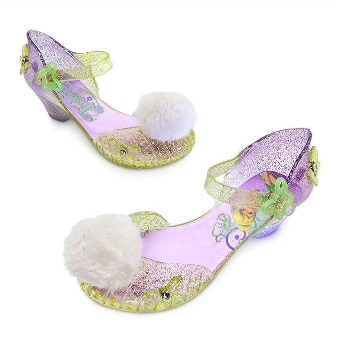Disney Store Tinkerbell Fairies Costume Shoes Slippers Jeweled ...