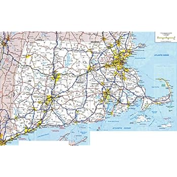 Amazon.com: Gifts Delight Laminated 38x24 Poster: Road Map - Official ...