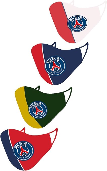 ESSENTIELE PARIS-SAINT-GERMAIN (PSG) FC 2PLY REUSABLE FACE MASK (SET OF ...