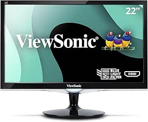 Amazon.com: ViewSonic VX2252MH 22 Inch 2ms 60Hz 1080p Gaming Monitor ...