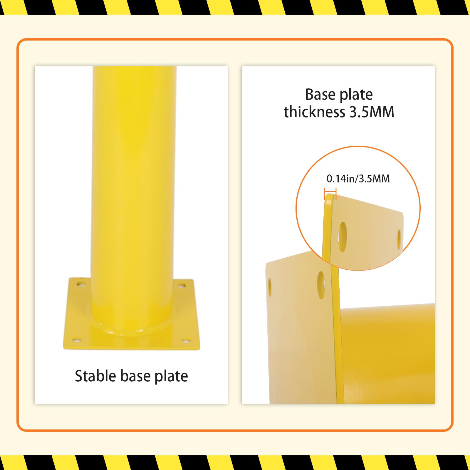 Mua Safety Bollards Post, 36x4.5inch Driveway Barrier Bollards, Traffic ...