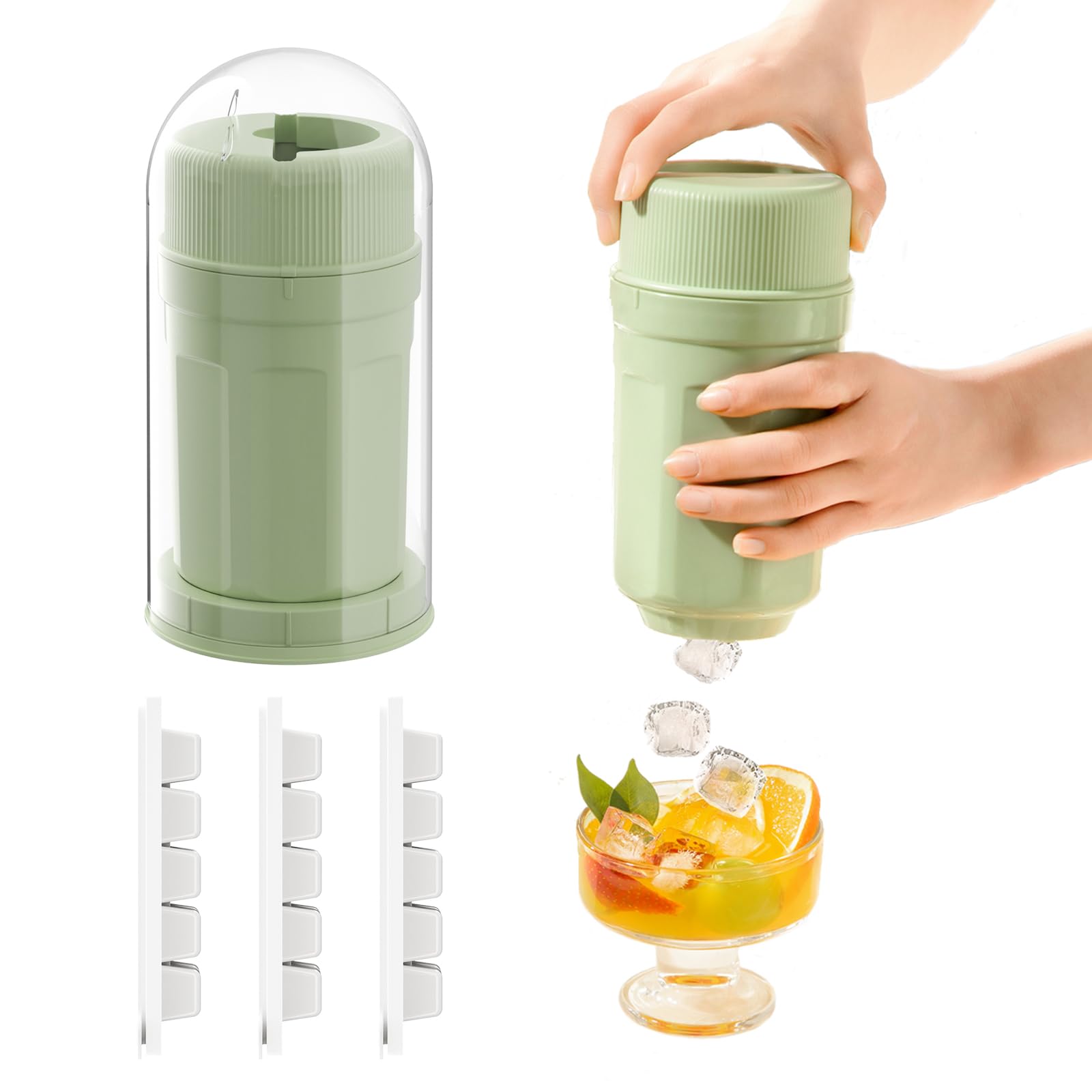 Busnacty Twisting Ice Cup, New Rotating Mold Release Ice Cups, Easy ...