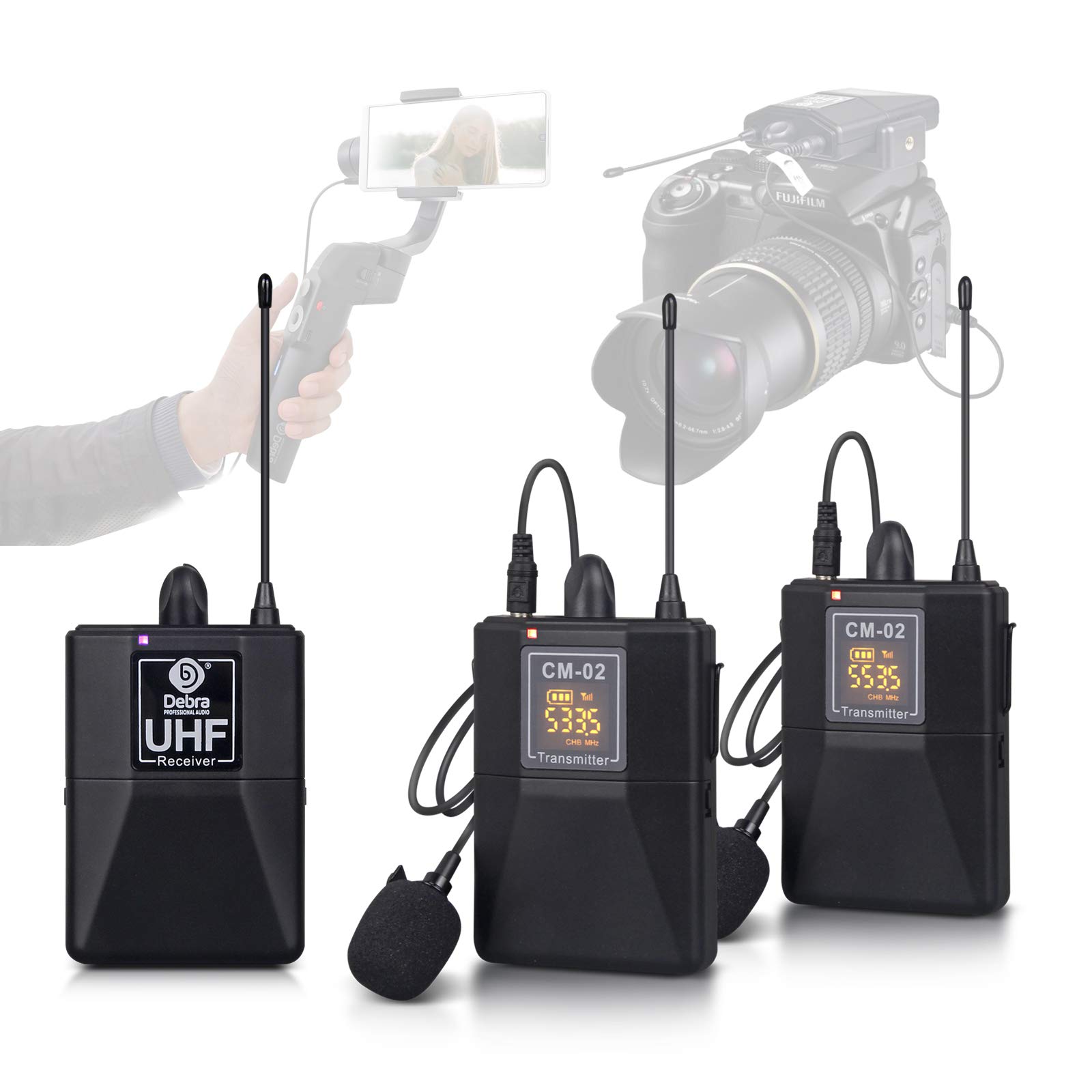 Mua CM-02 UHF Wireless Lavalier Microphone with 30 Selectable Channels ...