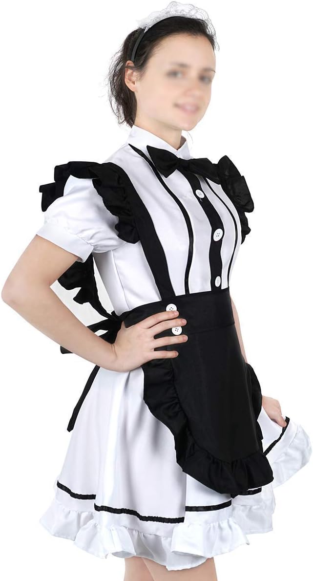 CoolChange White maid costume with apron, size: M - BigaMart