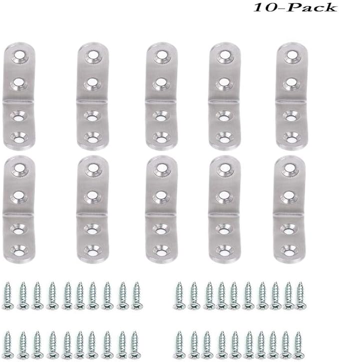 LMYTech 10 Pcs ángulo Recto Soportes 90 Grados Corchete Angular 90 ...