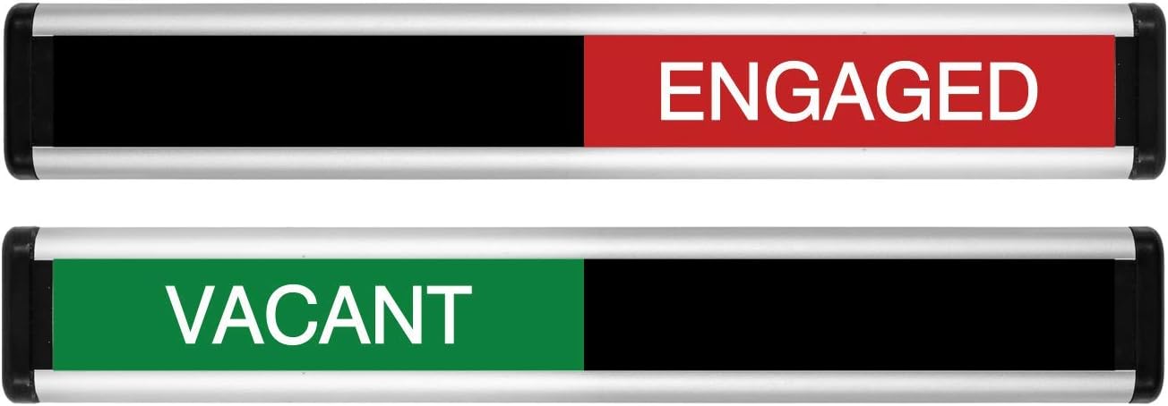 Viro Vacant/Engaged Sliding Door Sign – Green/Red Edition – 214 x 40mm ...