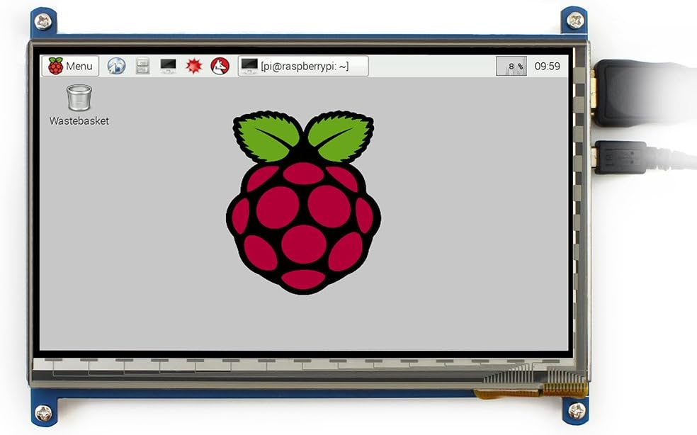 Waveshare 7 inch Display for Raspberry Pi 4 Capacitive 5-Points ...