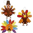 Amazon.com: Thanksgiving Craft Kits, DIY Make A Turkey for Festive Fall ...