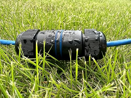 Tedgetal Waterproof RJ45 Connector 2 Pack IP68 Cat6/Cat5E/Cat5 Coupler Shielded for Outdoor ...