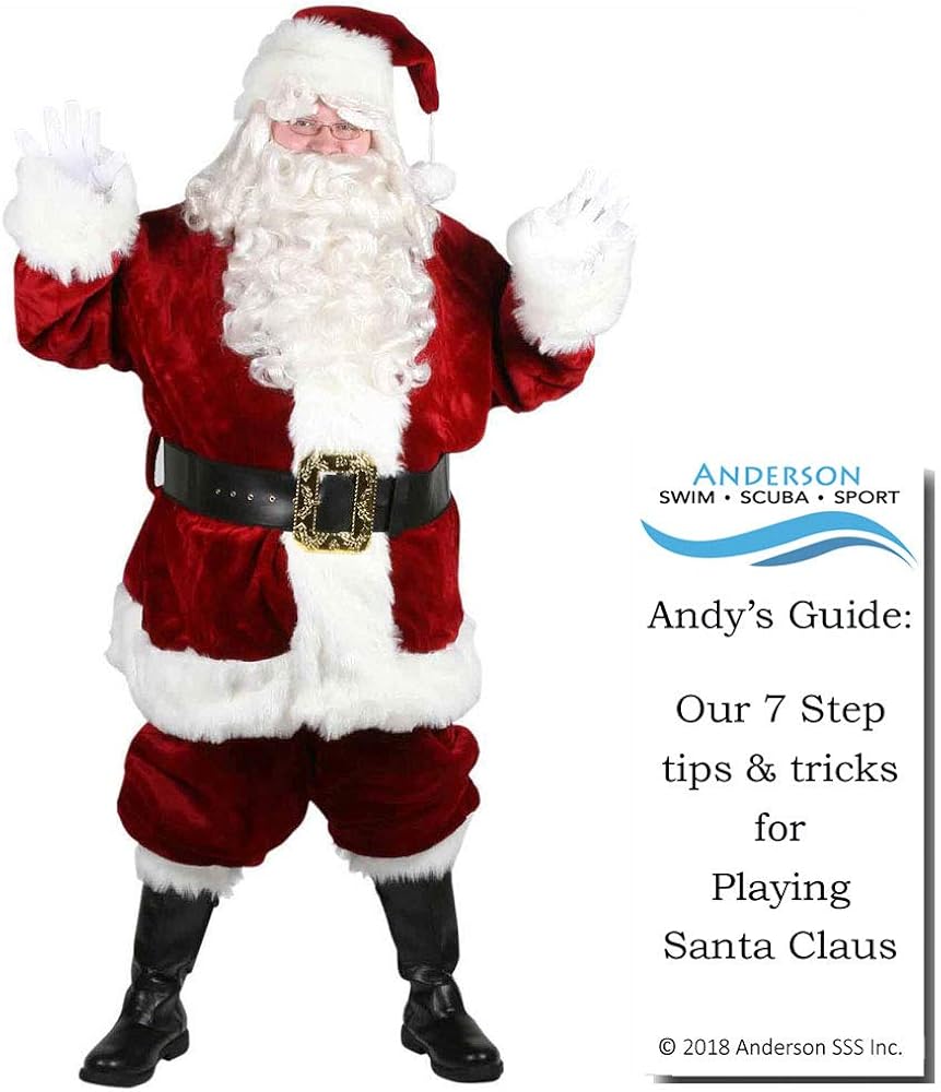 Majestic Santa Suit Size 42-48 Halco Claus Deluxe Outfit Bundle w Santa ...
