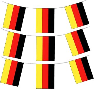 GrassVillage Banderines de Alemania con 24 banderines de 10 m para ...