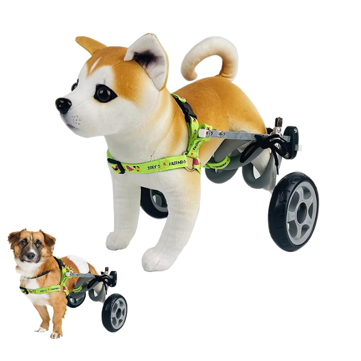 Dog Wheelchair, 2 Wheel Pet Wheelchair, Adjustable Dog Wheelchair for ...