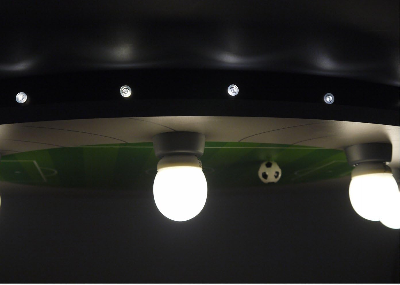 Niermann Standby Wood Ceiling Light, Football Stadium, Multi Color ...