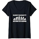 Amazon.com: Reject Humanity Return To Monke Funny Meme Monkey Evolution ...