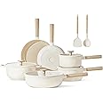 Amazon.com: CAROTE 12 Pcs Pots and Pans Set, Nonstick Ceramic Cookware Sets, Health Non Stick ...