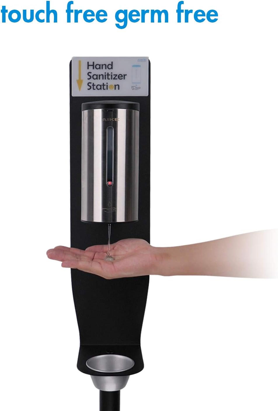AIKE Free Standing Hand Sanitizer Dispenser,Touchless Automatic Hand ...