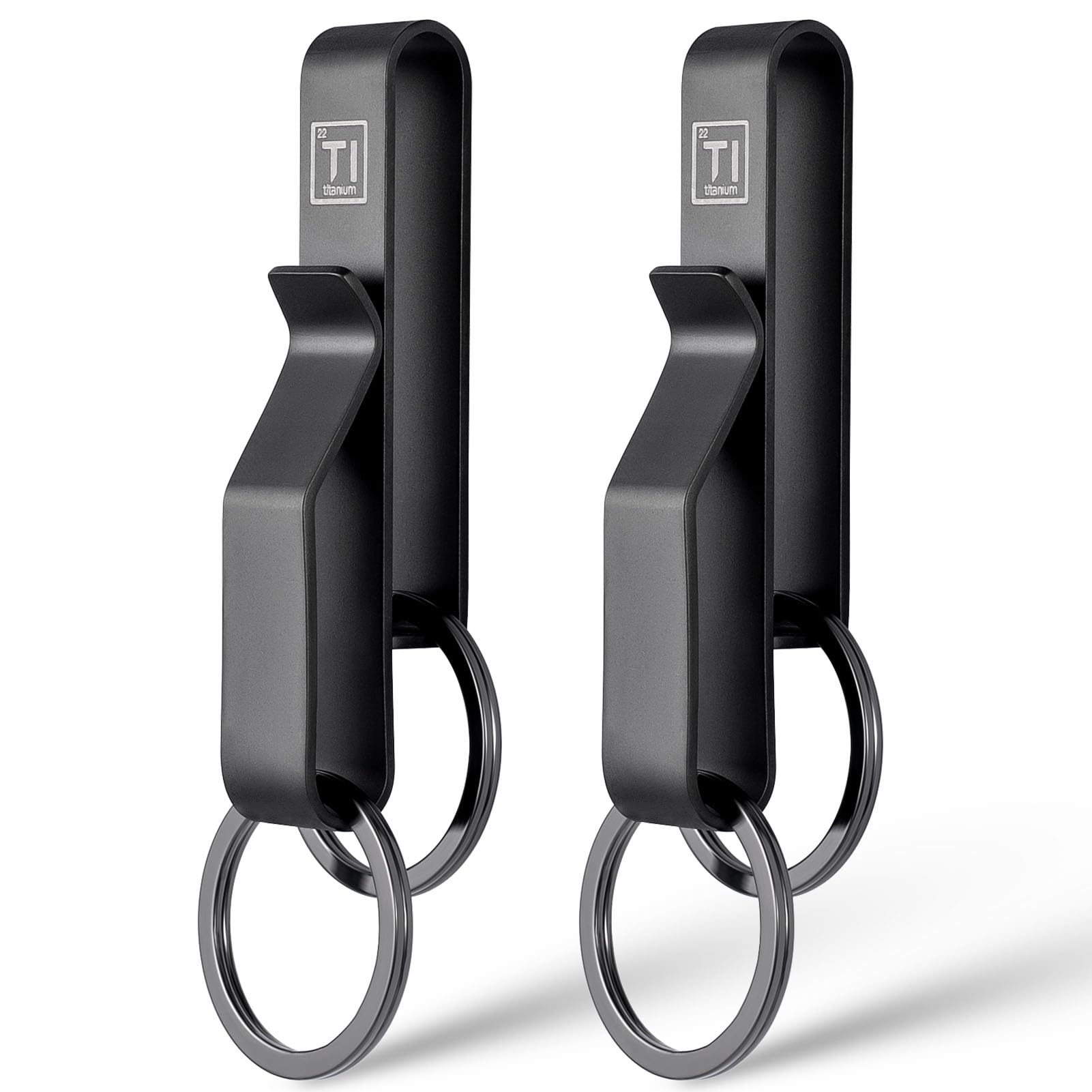 TISUR Titanium Duty Belt Key Clip,Belt Keychain Clip, Tactical Belt Key ...