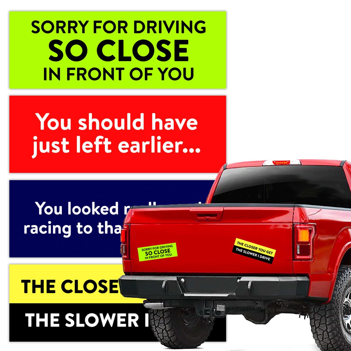 Rio Salto 4-Pack Large New Driver Car Sticker Please Be Patient Magnets ...