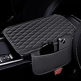 Amazon.com: Upgraded Car Center Console Cover,Microfiber Leather Car ...