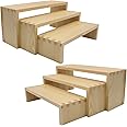 Amazon.com: Yikaroeli Display Risers-3 Tier Wood Risers Decorative ...
