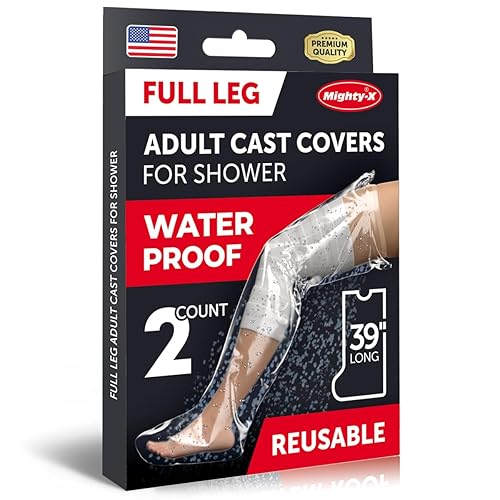 100% Waterproof Cast Covers for Shower Leg - Tight Seal - 2pk Reusable ...