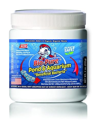 Bio Pure Pond & Aquarium Beneficial Bacteria - Treats up to 30,000 ...