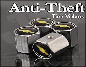 Amazon.com: Chevy Logo Anti-Theft Tire Valve Caps : Automotive