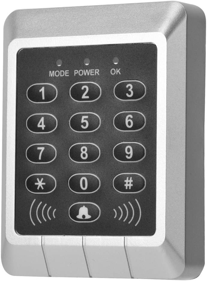 Access Control Keypad Controller + 10pcs 125kHz Keychains for Home Shop ...