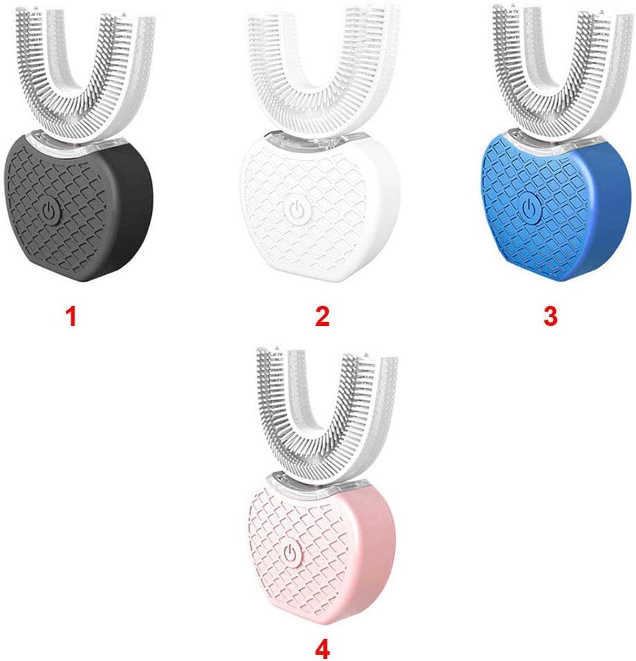 Automatic Electric Toothbrush, Cold Light Automatic Hands Free Whitening 360 °Ultra Sonic ...