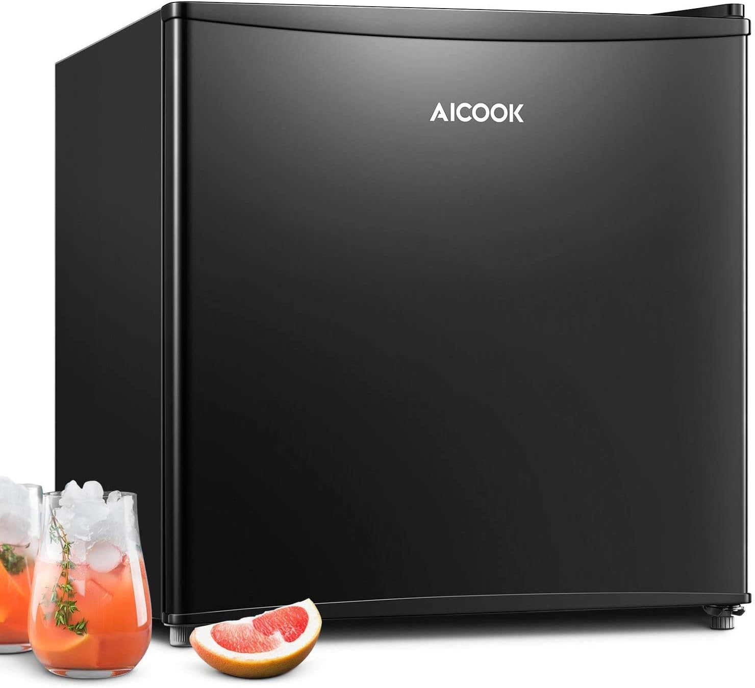 AICOOK Mini Fridge, 45L Table Top Freezer Mini Fridge for Bedrooms ...