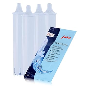 Jura Filter Cartridge Claris Pro Blue 71702 - Pack of 4: Amazon.co.uk ...